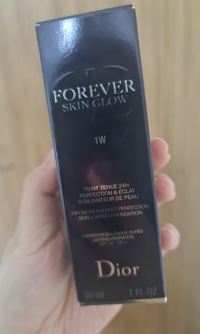 Dior Forever Skin Glow Foundation Shade 1W, Beauty & Personal Care ...