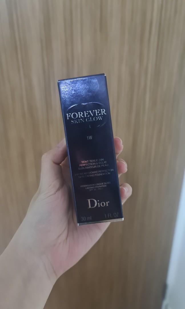 Dior Forever Skin Glow Foundation Shade 1W, Beauty & Personal Care ...