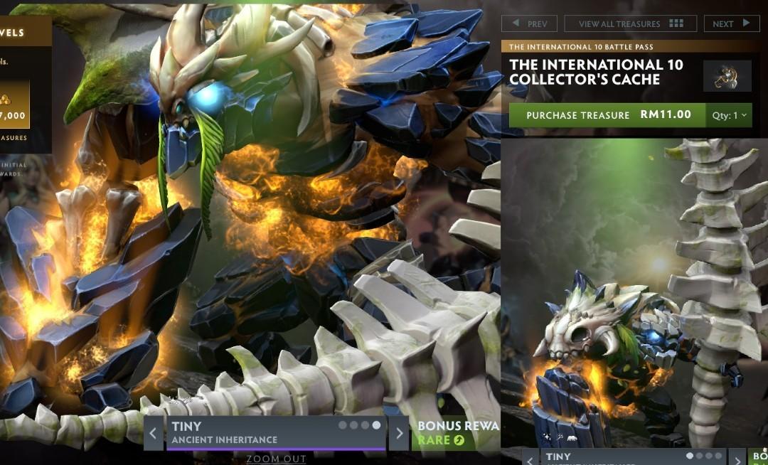 Dota 2 Ti10 collectors cache Mars Very Rare Set, Video Gaming, Gaming ...