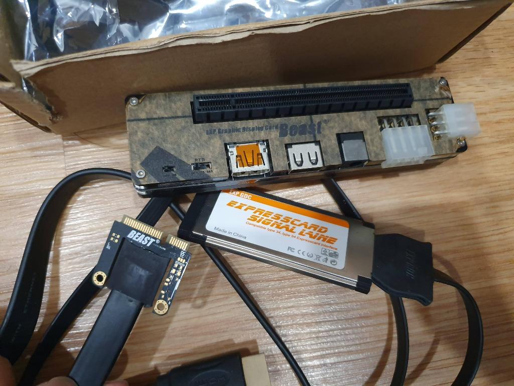 EXP GDC Beast egpu External GPU adapter (mini pci-e + expresscard ...