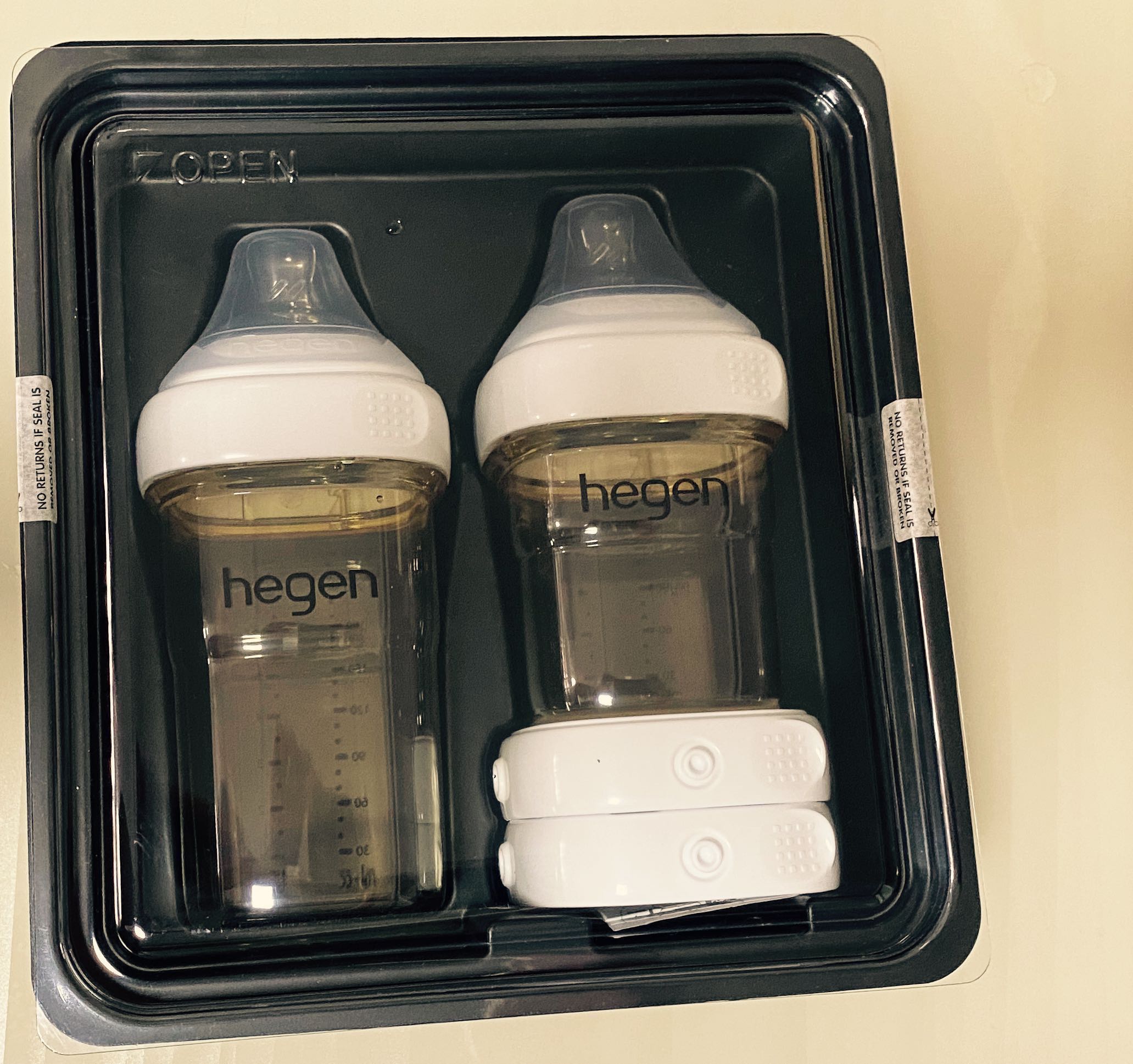 Hegen Baby Bottles (240ml and 150ml bottles with teats), Babies & Kids ...