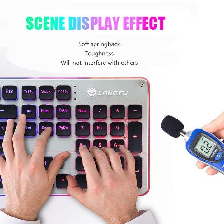 Hot Keyboard 104 Keycaps Wired Game Keyboard Computer Keyboard Game ...