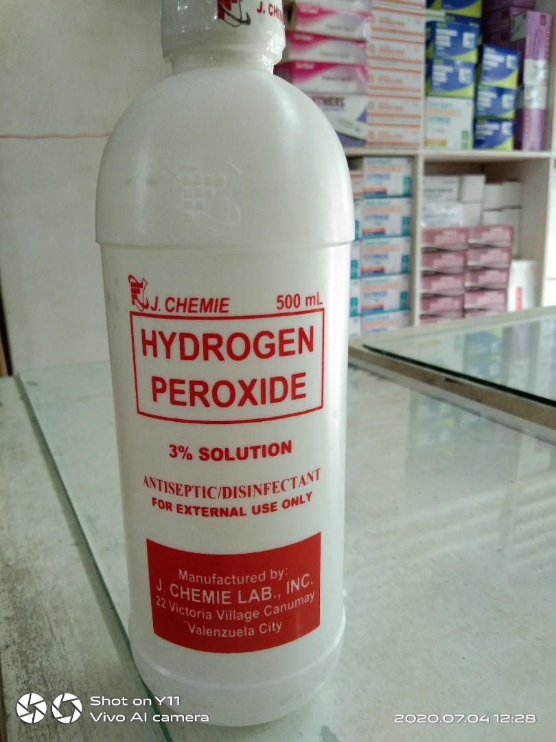 Hydrogen peroxide antiseptic/disinfectant, Health & Nutrition, Medical ...