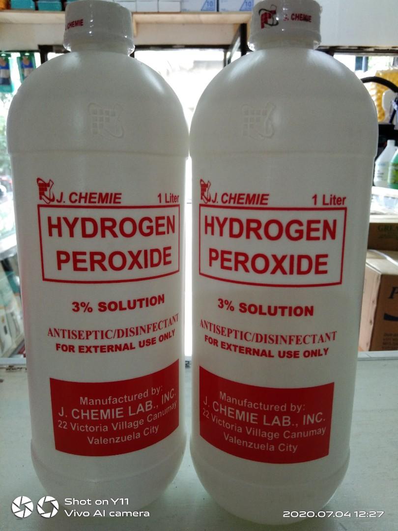 Hydrogen peroxide antiseptic/disinfectant, Health & Nutrition, Medical ...