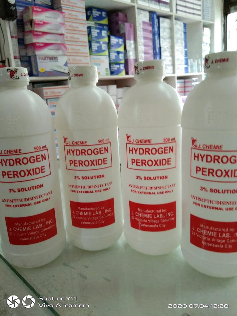Hydrogen peroxide antiseptic/disinfectant, Health & Nutrition, Medical ...