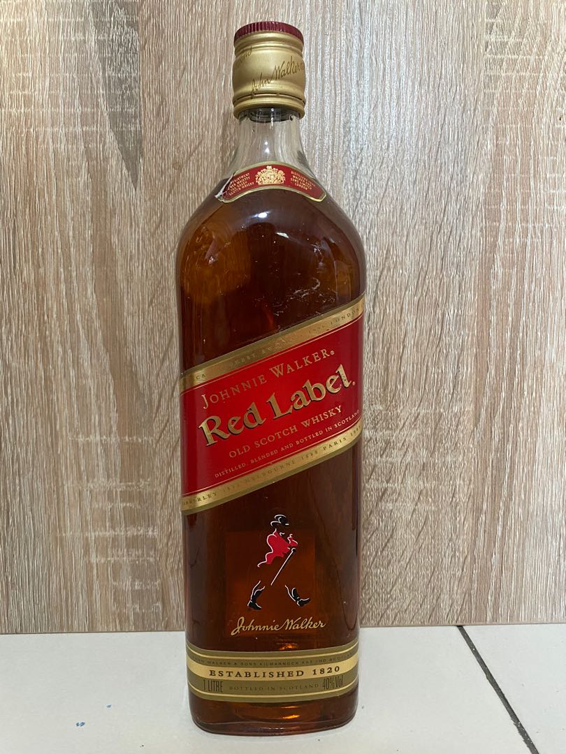Johnnie Walker Red Label 1Litre, Food & Drinks, Alcoholic Beverages on ...