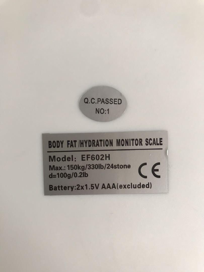 Mini Guardian Body fat/ Hydration Monitor Weighting Scale, Beauty ...