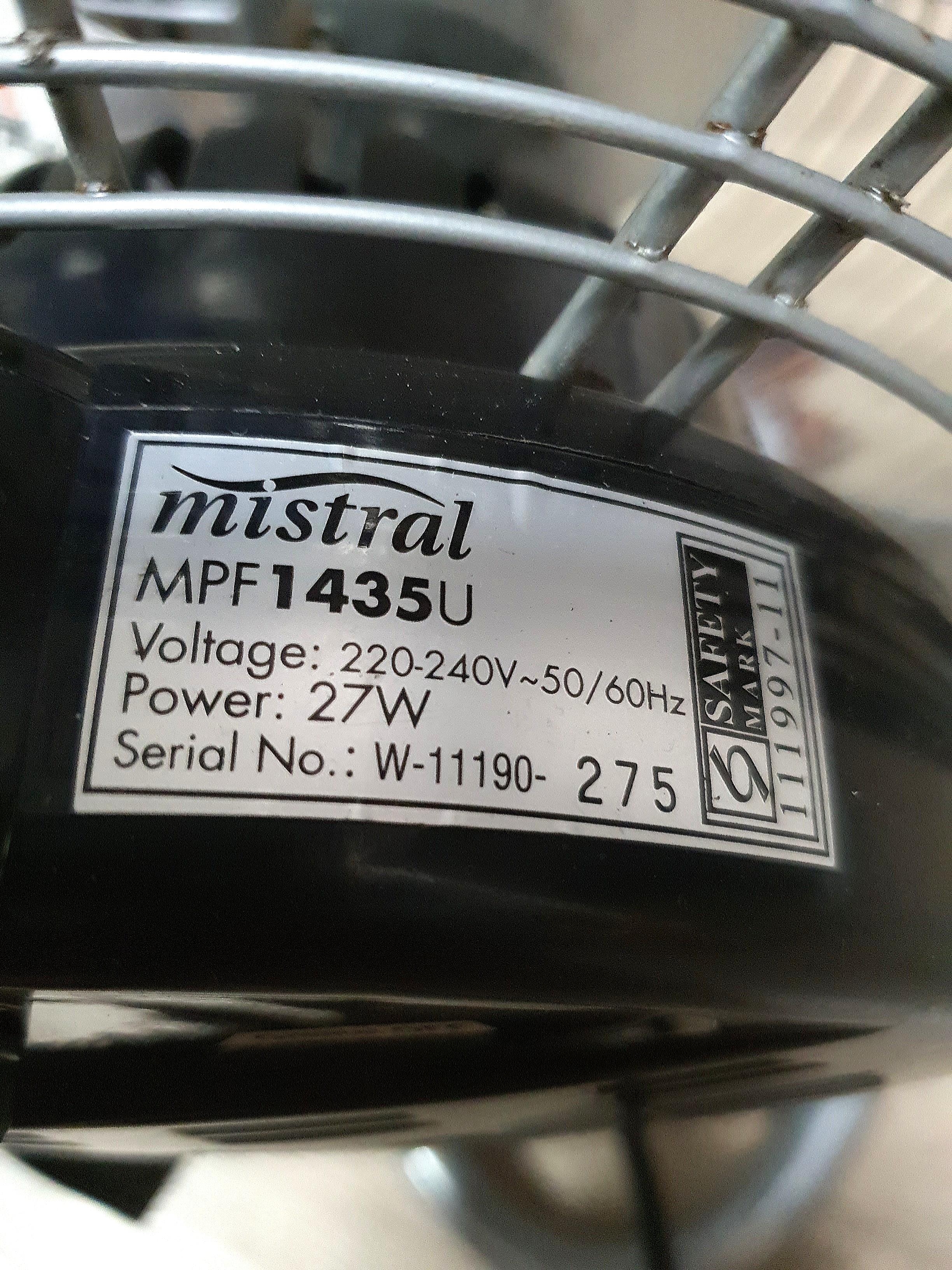 Mistral 14 inch Orbital Fan /Air Circulating Fan, Home Appliances ...