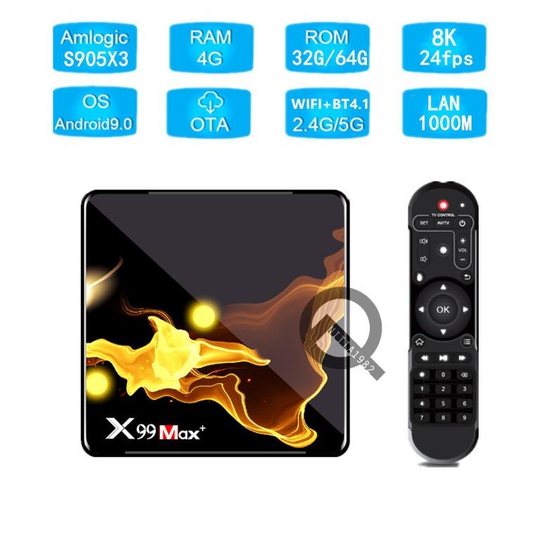 New Android Box, X99 Max BOX Android 9 with 4GB ram/32/64/128GB rom ...
