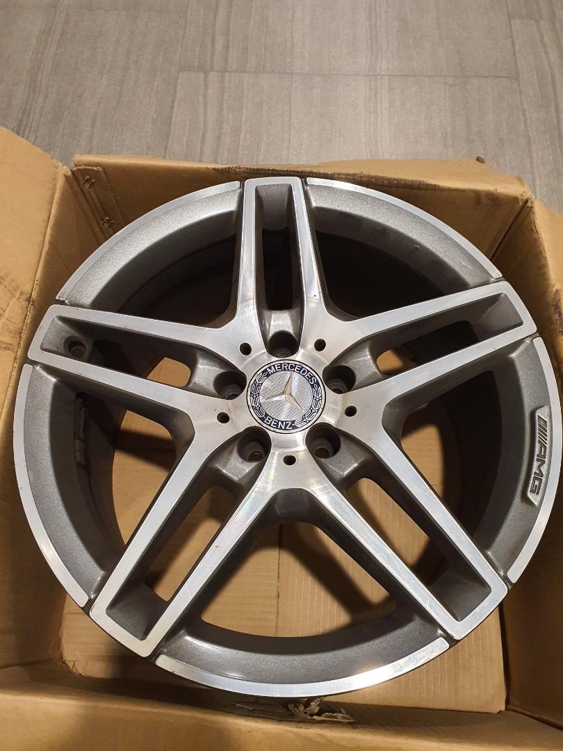 Original 18 inch AMG rims only (staggered), Car Accessories, Tyres ...