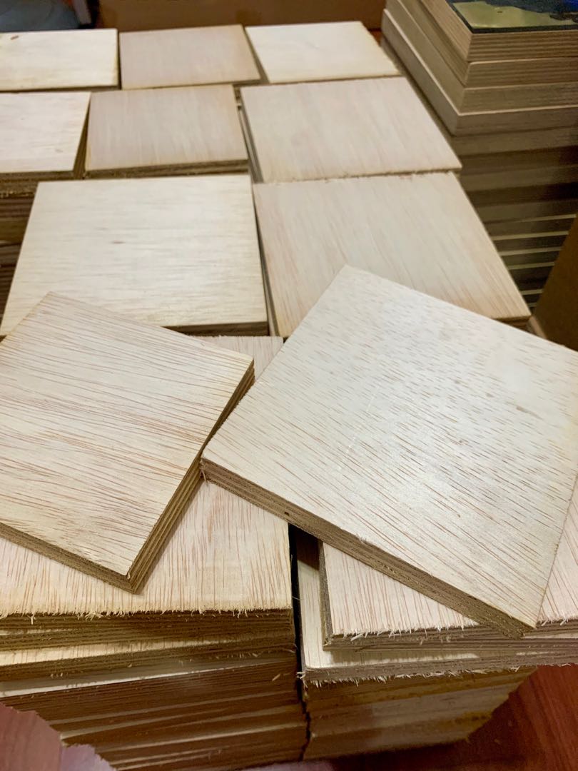 Plywood Tile for DIY Wooden Block, Wood Image Transfer, Craft, Scrabble ...