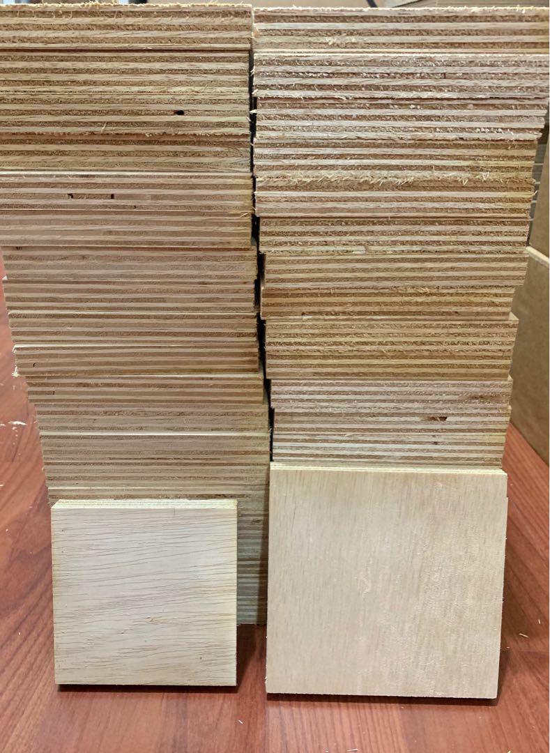 Plywood Tile for DIY Wooden Block, Wood Image Transfer, Craft, Scrabble ...