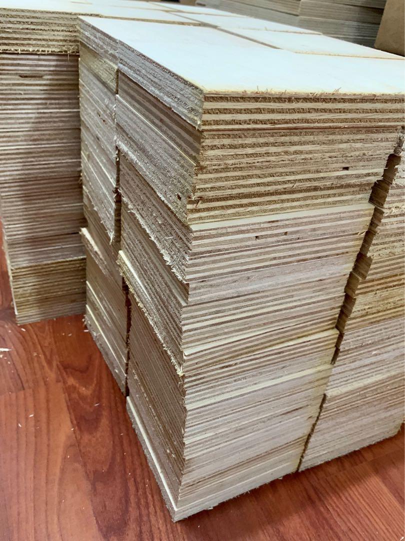 Plywood Tile for DIY Wooden Block, Wood Image Transfer, Craft, Scrabble ...