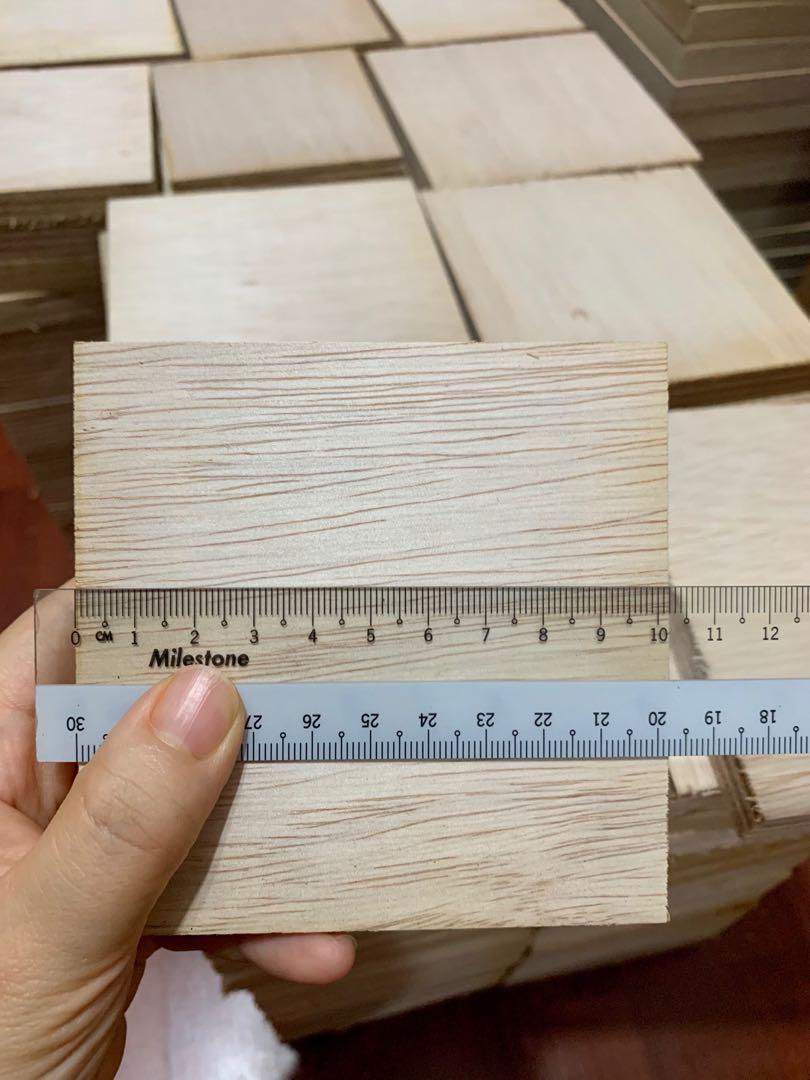 Plywood Tile for DIY Wooden Block, Wood Image Transfer, Craft, Scrabble ...