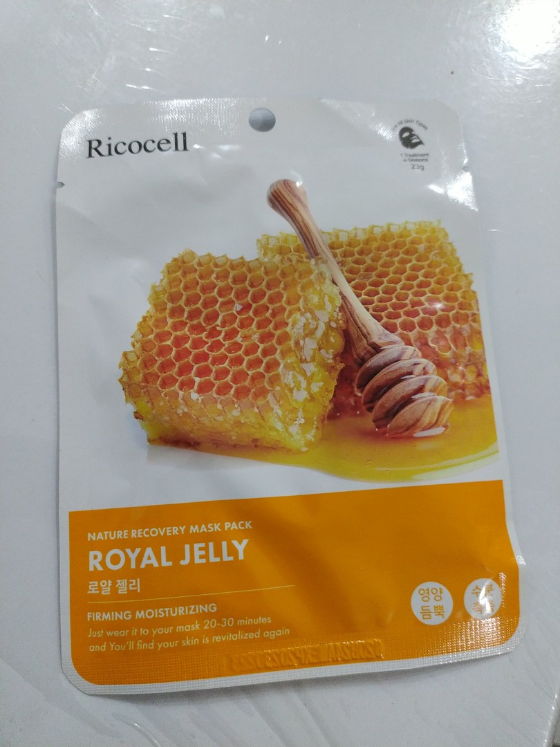 Ricocell Royal Jelly Mask, Health & Beauty, Face & Skin Care on Carousell