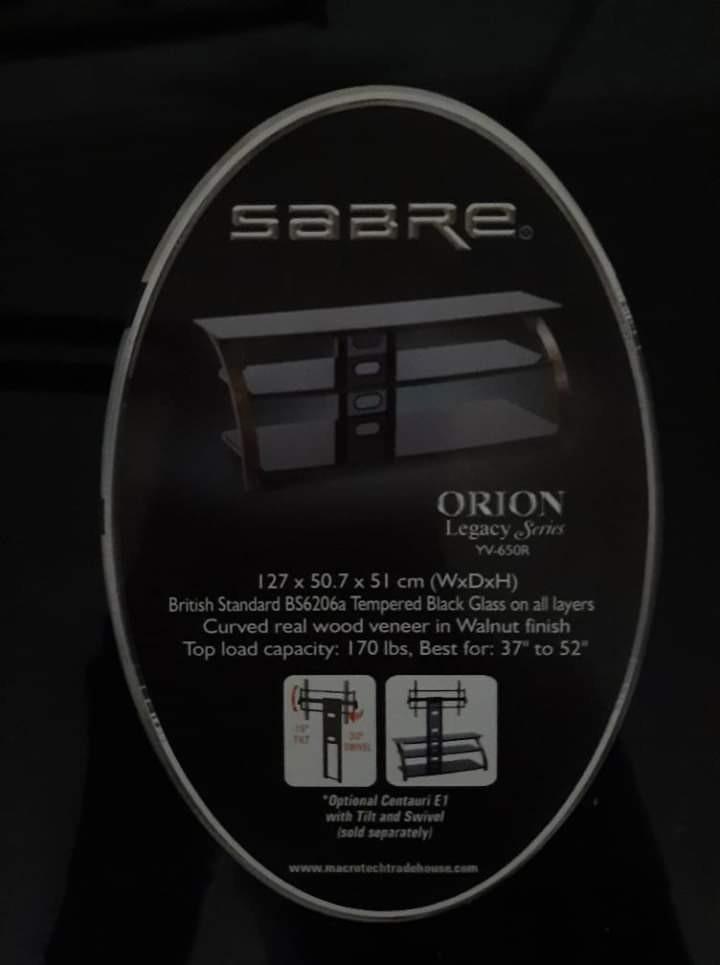 SABRE TV STAND, Furniture & Home Living, Home Improvement ...