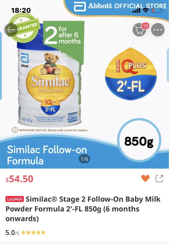 Similac stage 2 formula, Babies & Kids, Nursing & Feeding, Weaning ...