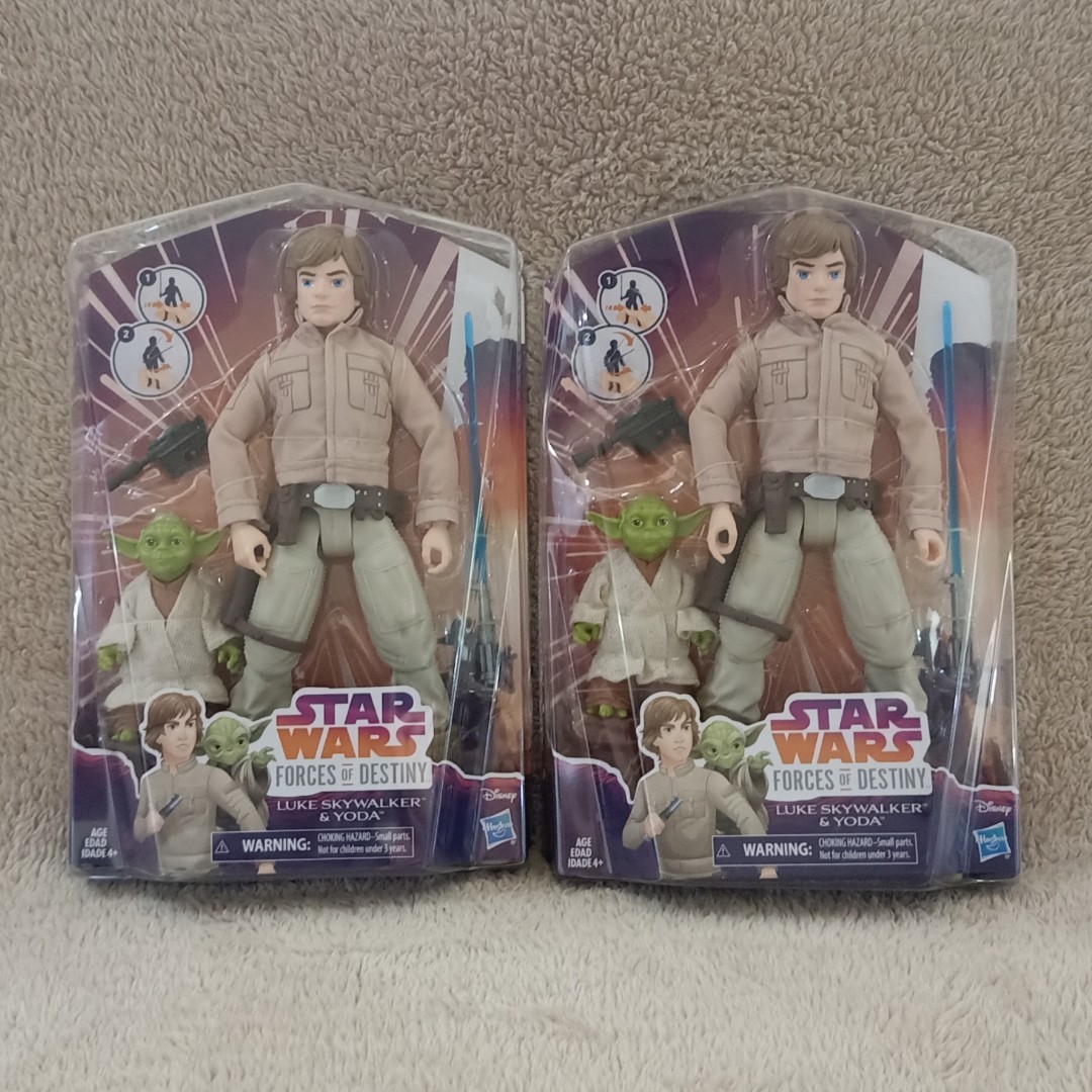Star Wars Forces of Destiny LUKE SKYWALKER & YODA, Hobbies & Toys, Toys ...