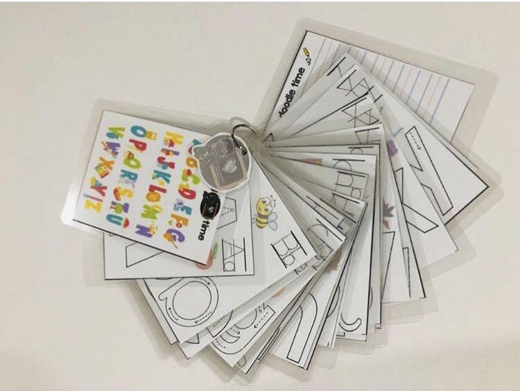 Stroke-based approach alphabet flashcards, Hobbies & Toys, Toys & Games ...