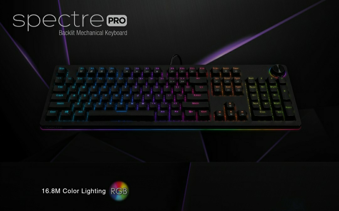 Tecware Spectre Pro RGB gaming keyboard Blue switches, Electronics ...