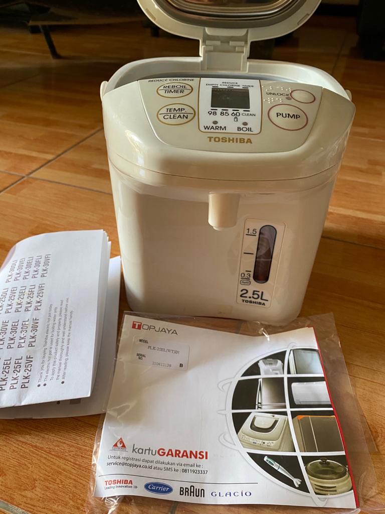 TOSHIBA ELECTRIC HOT POT DIGITAL PLK 25 EL, Kitchen & Appliances di Carousell