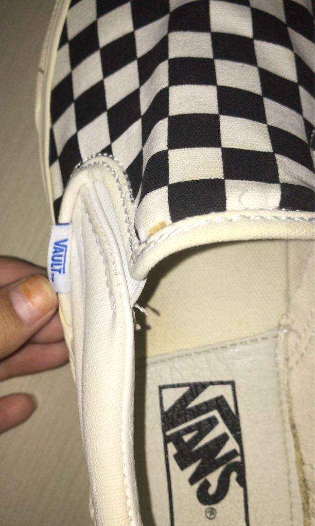 Vans Vault OG slip on checkerboard size 37, Fesyen Wanita, Sepatu di ...