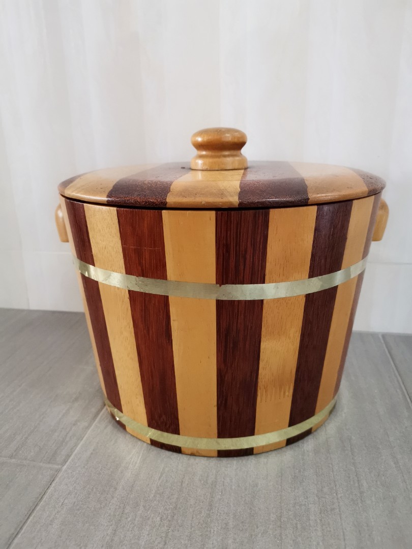 Wooden Rice Bucket / Rice Bin, TV & Home Appliances, Kitchen Appliances ...