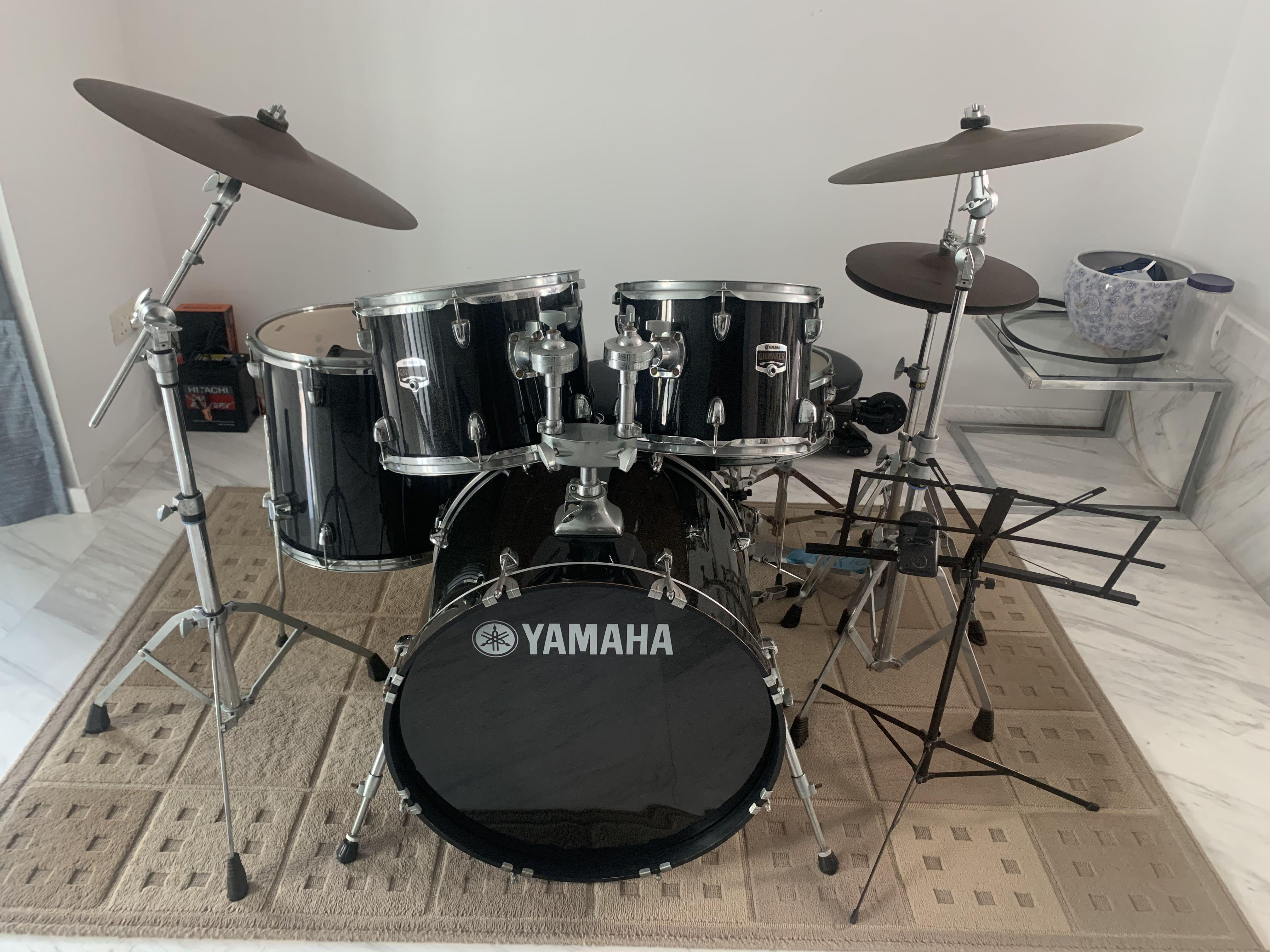 Yamaha Drum Set, Hobbies & Toys, Music & Media, Musical Instruments on ...