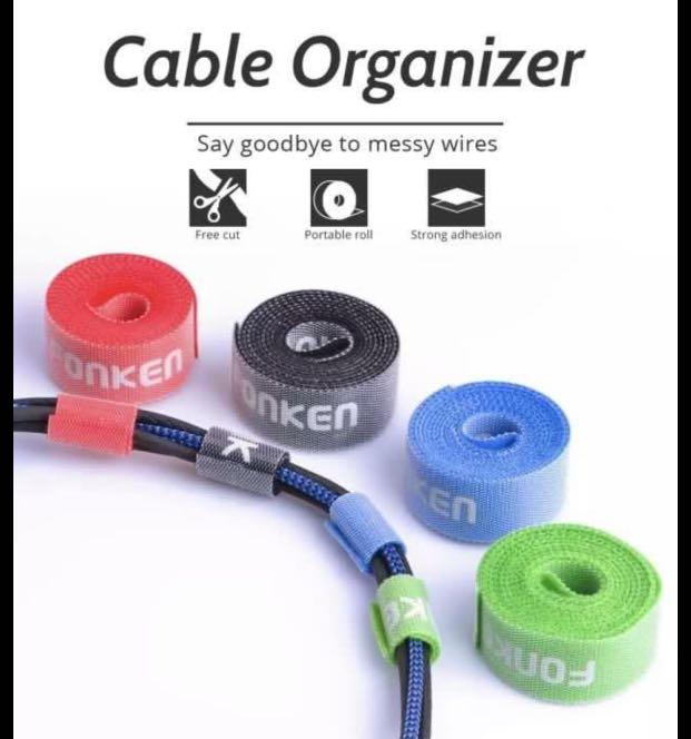 [LAST Piece] Cable Management Velcro Cable Tie Roll 5 Metres, Computers ...