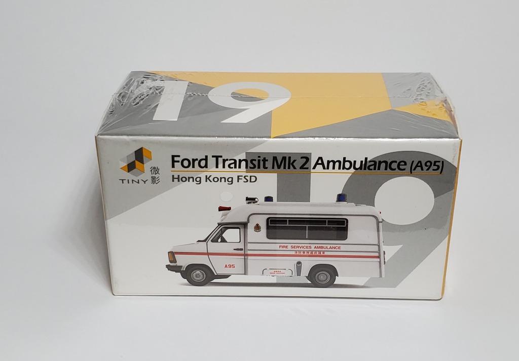 全新原封 TINY 19 Ford Transit Mk2 Ambulance 大頭福 救護車 (A95), 興趣及遊戲, 玩具 & 遊戲類 - Carousell