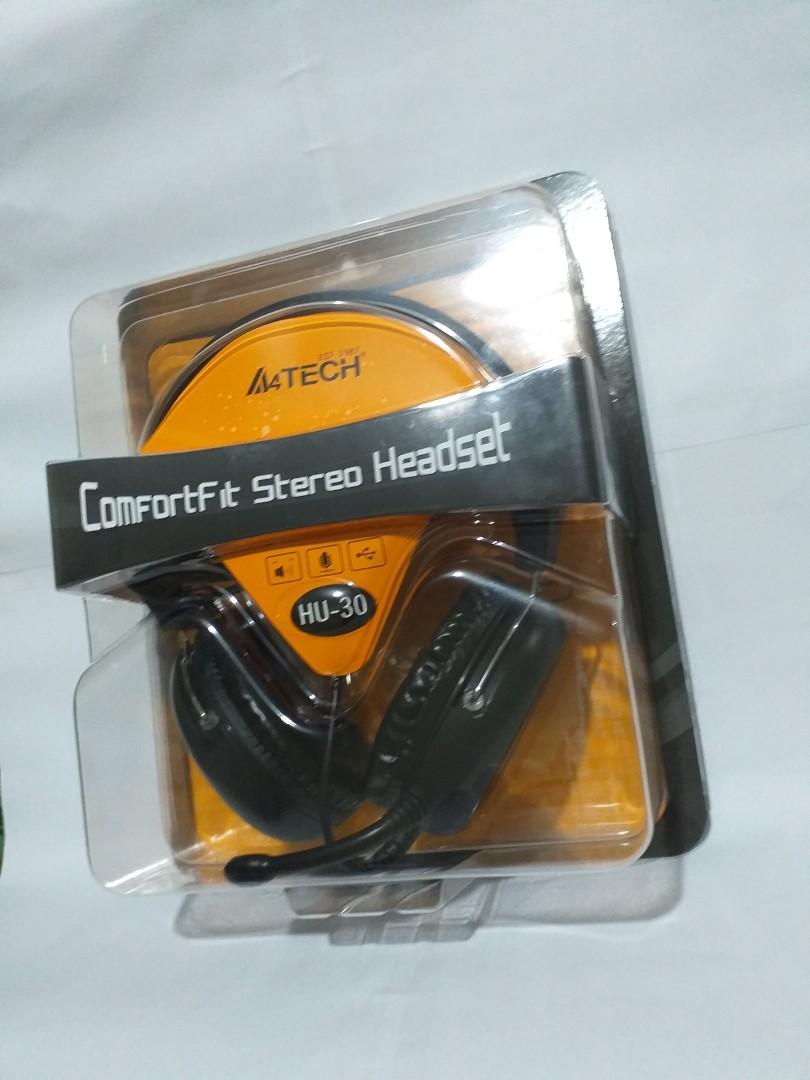 A4Tech HU-30 ComfortFit Stereo Headset, Audio, Headphones & Headsets on ...
