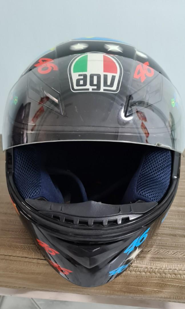 AGV K3 VR46 Sun & Moon, Motorcycles, Motorcycle Apparel on Carousell