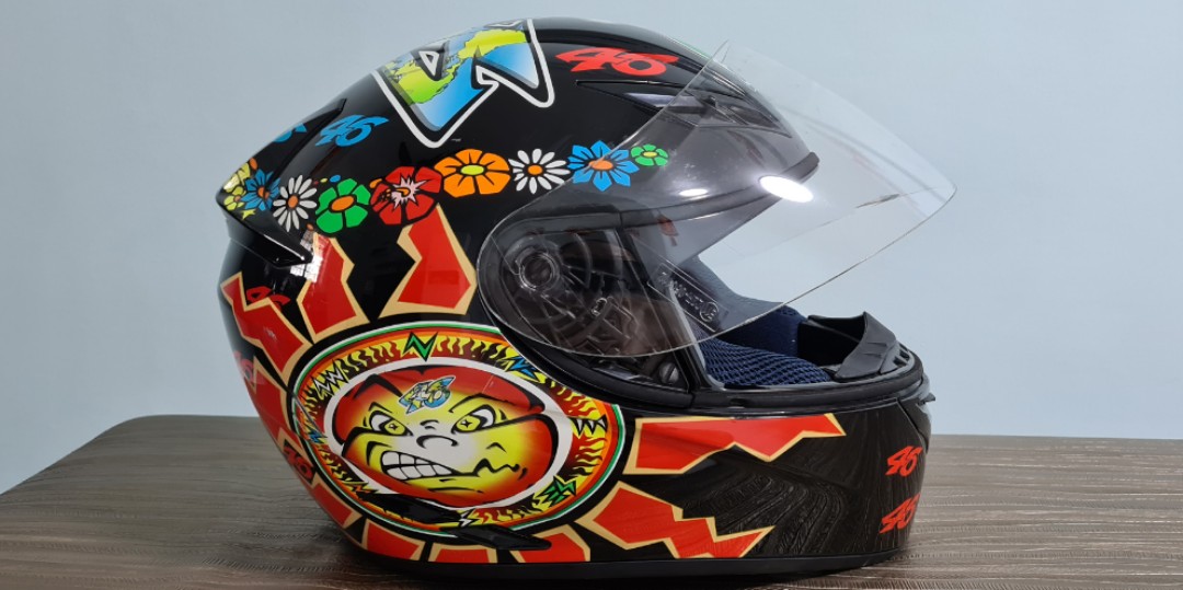 AGV K3 VR46 Sun & Moon, Motorcycles, Motorcycle Apparel on Carousell
