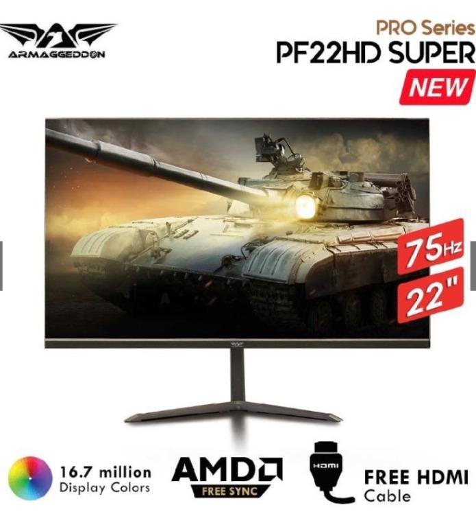 Armaggeddon Pixxel+ Pro PF22HD Super Gaming Monitor 22" Ultra Slim Zero ...