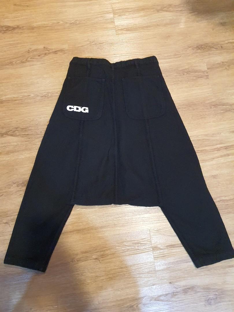 CDG drop crotch pants, Men's Fashion, Bottoms, Trousers on Carousell