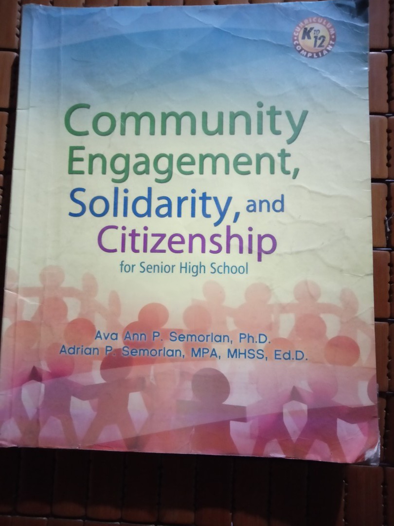 COMMUNITY ENGAGEMENT, SOLIDARITY, AND CITIZENSHIP FOR SENIOR HIGH ...