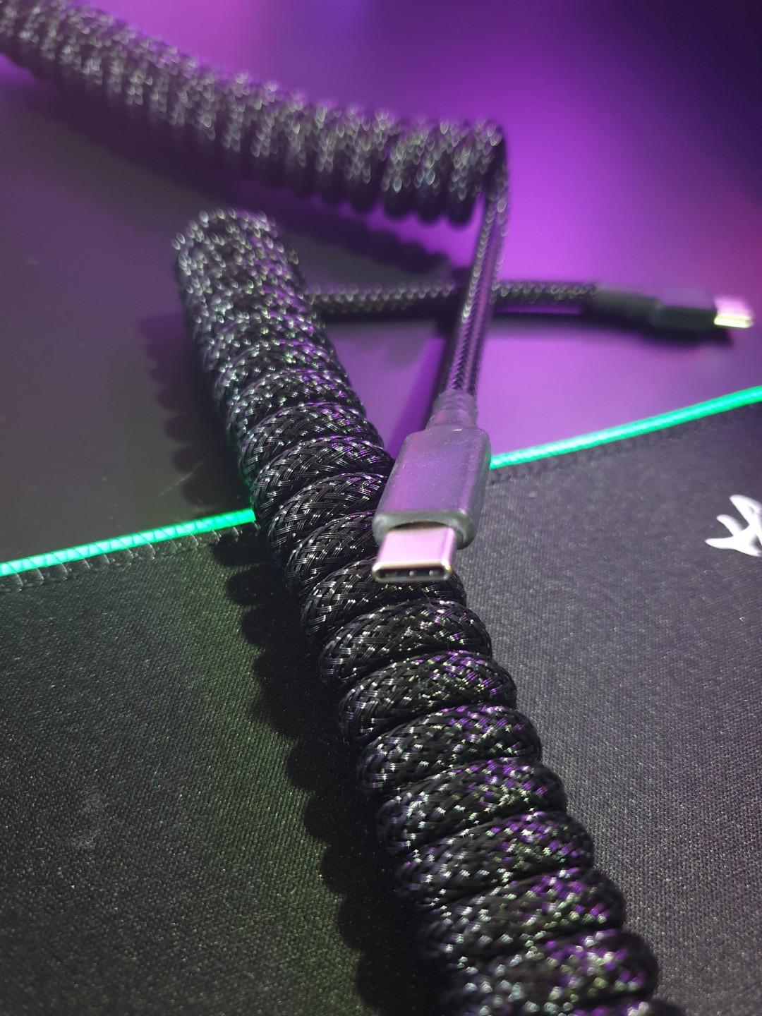 Custom coiled cable., Computers & Tech, Parts & Accessories, Cables ...