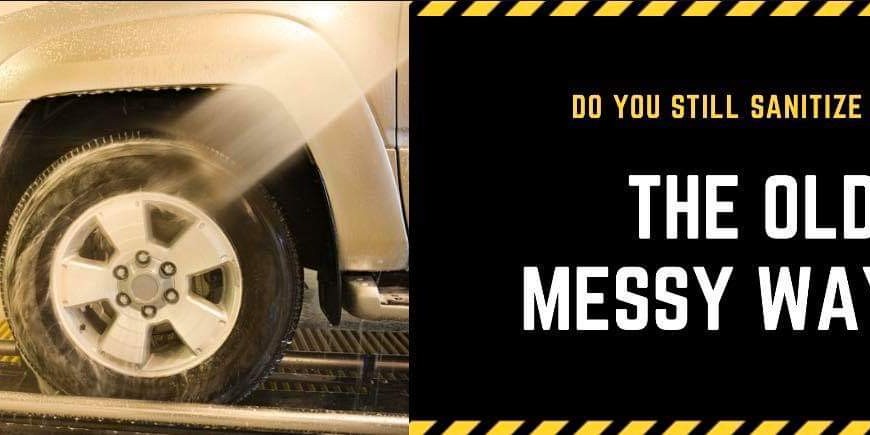 Disinfecting tire bath, Beauty & Personal Care, Sanitizers ...