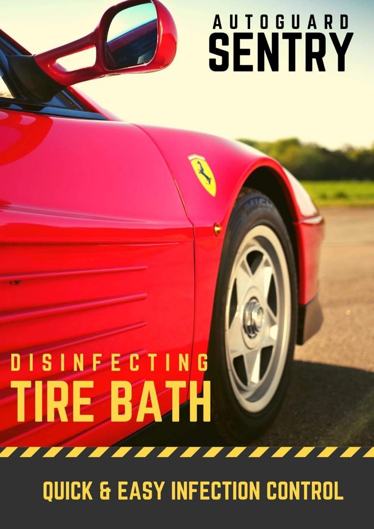 Disinfecting tire bath, Beauty & Personal Care, Sanitizers ...