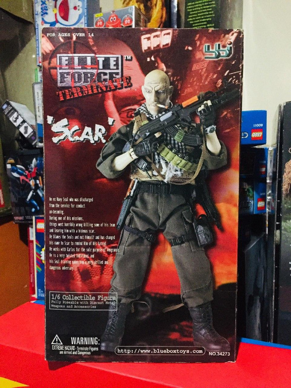 ELITE FORCE BBI 1/6 NO. 34273 TERMINATE - SCAR, Hobbies & Toys, Toys ...