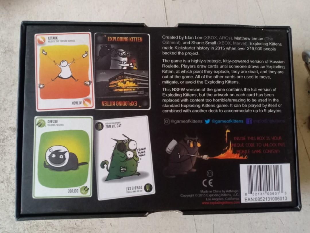 Exploding Kittens Sale, Hobbies & Toys, Toys & Games on Carousell