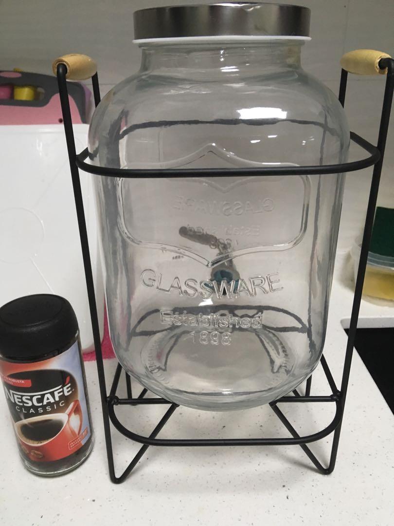 Glass Water dispenser/tank 5l, TV & Home Appliances, Kitchen Appliances ...