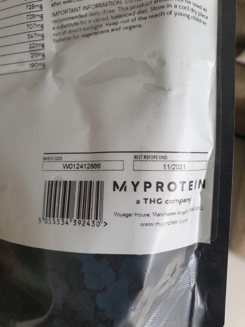 Impact EAA MyProtein (Golden) 250g, Health & Nutrition, Health ...