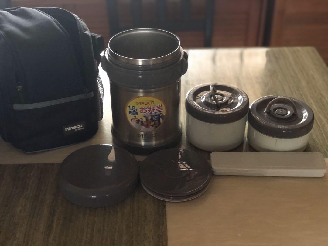 Japan Tafuco 1.8L Stainless Steel Insulated Vacuum Tiffin Carrier ...