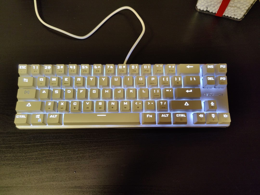Magicforce 68 mechanical keyboard with white led and cherry mx red ...