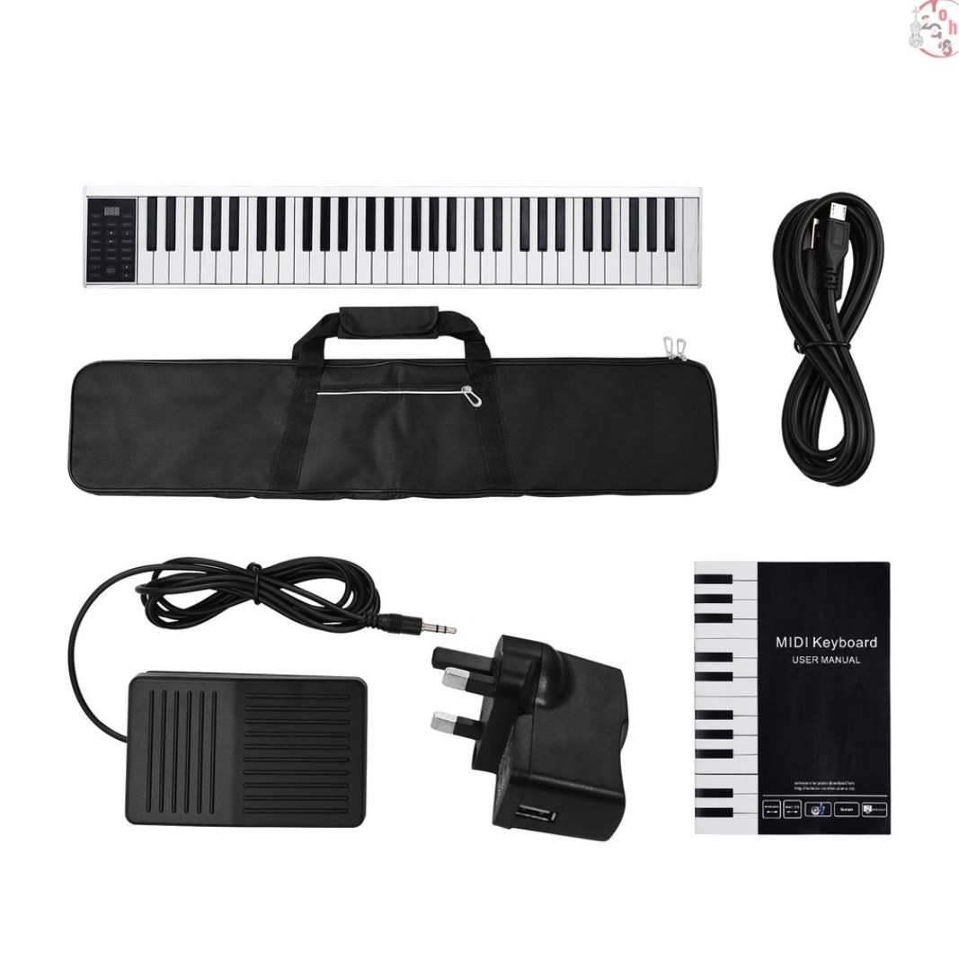 Mini MIDI Keyboard (61 keys), Hobbies & Toys, Music & Media, Musical ...