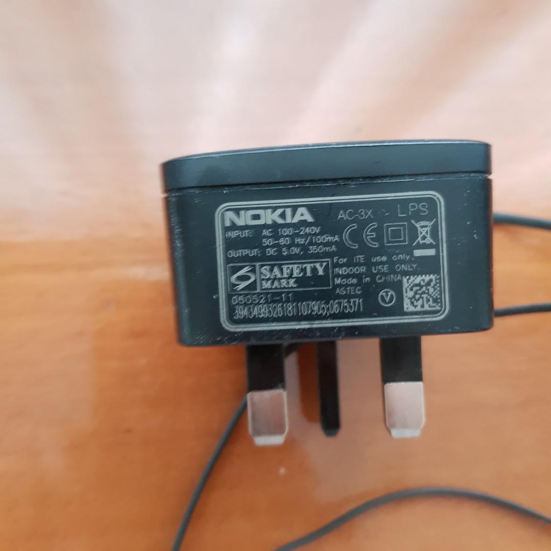 Nokia Pin Charger Original, Mobile Phones & Gadgets, Mobile & Gadget ...
