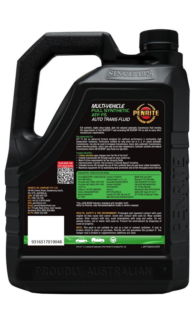 Penrite ATF FS Full Synthetic 4 Litres, Car Accessories, Accessories on ...