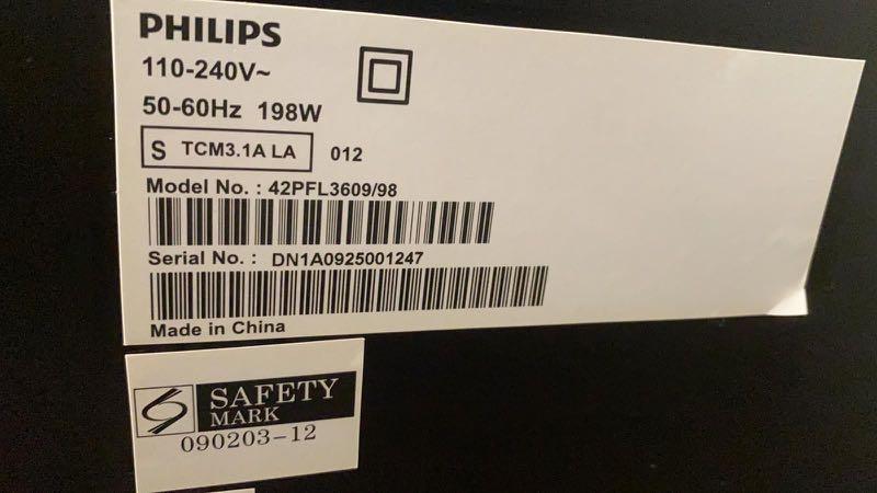 Philips LCD TV 42 inch - as good as new!, TV & Home Appliances, TV ...