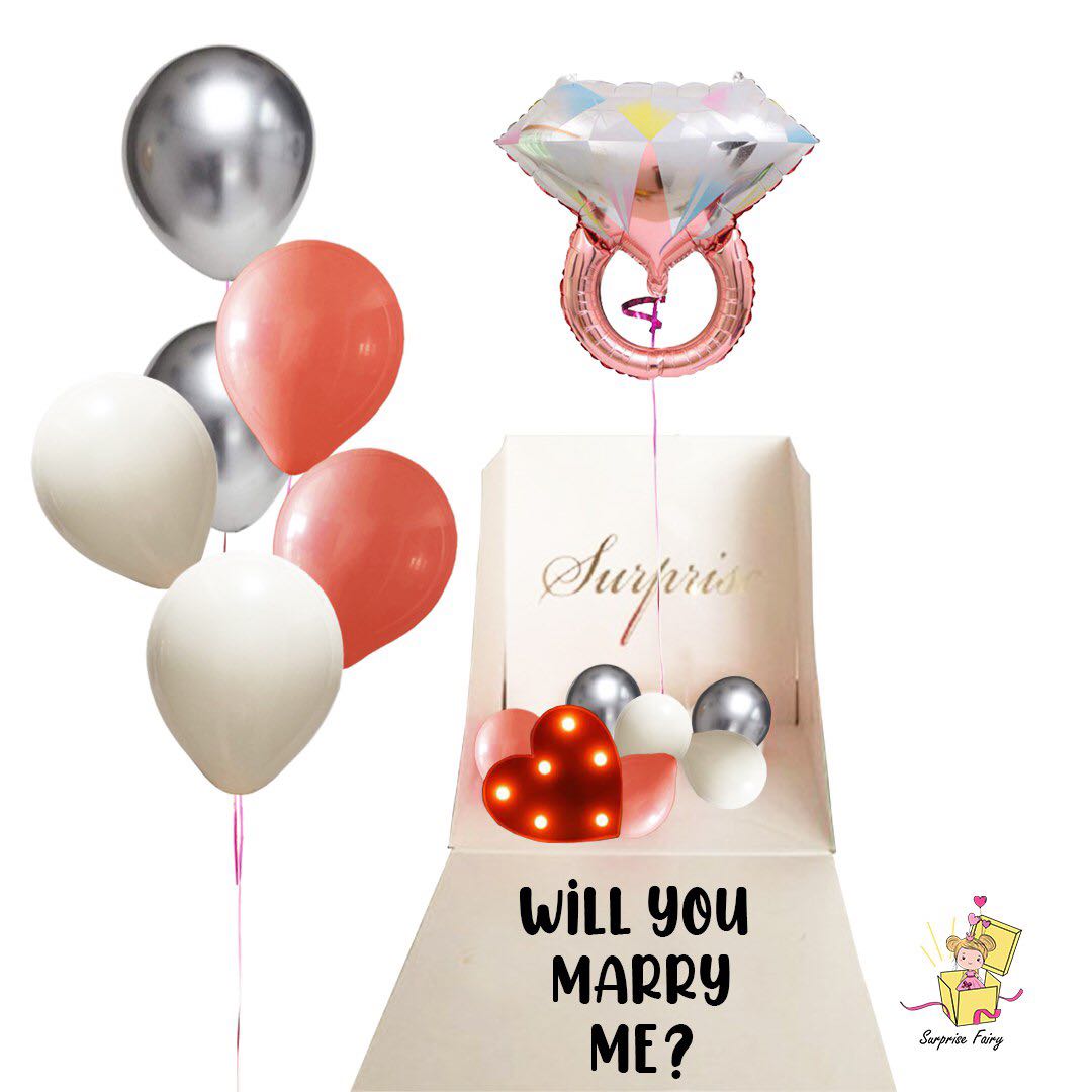 Proposal wedding surprise box, Everything Else on Carousell